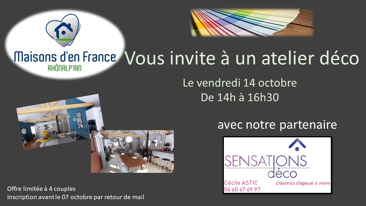 1er Atelier déco - Maisons d'en France